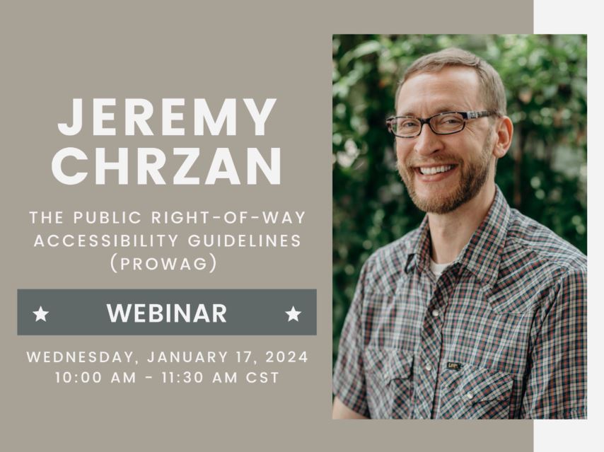 Webinar on The Public Right-Of-Way Accessibility Guidelines (PROWAG ...